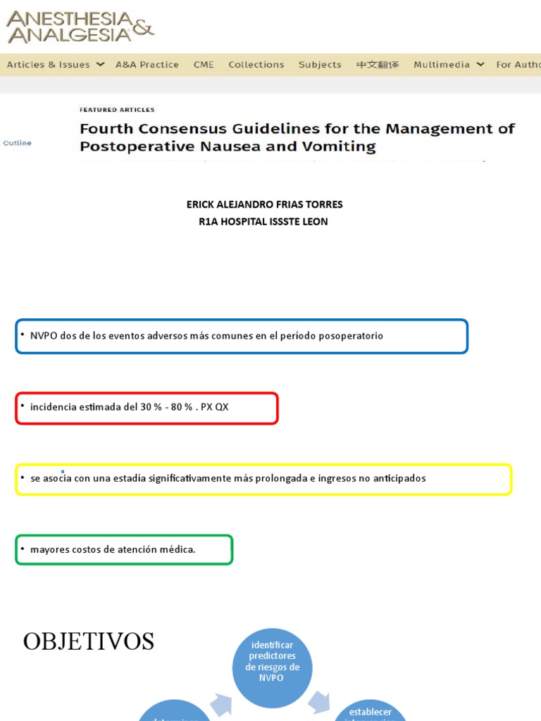 Nvpo Guidelines | PDF | Anestesia | Química medicinal
