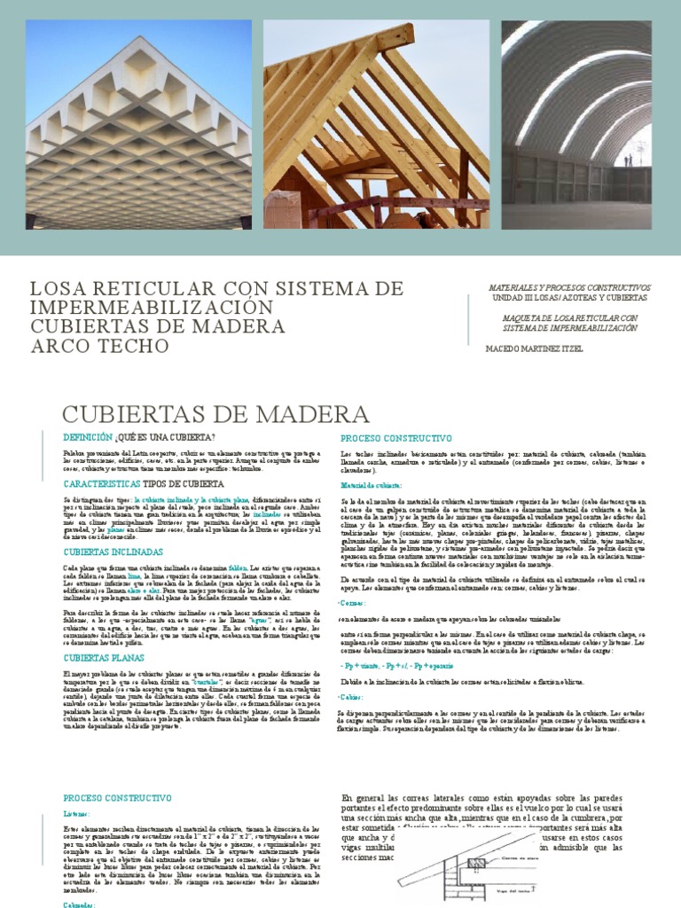 Procesos Constructivos | PDF | Techo | Ingeniería de Edificación