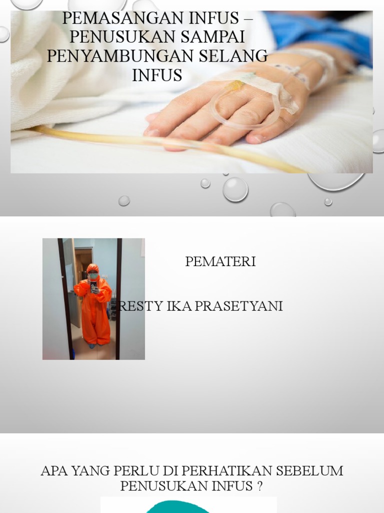 Panduan Pemasangan Infus yang Aman | PDF