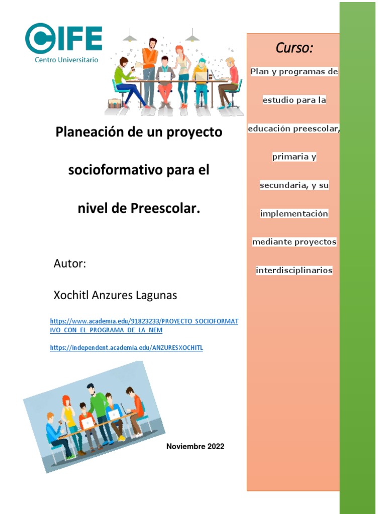 Ejemplo-Proyecto Socioformativo Con El Programa de La Nem Xochiltanzurezlagunas | PDF ...