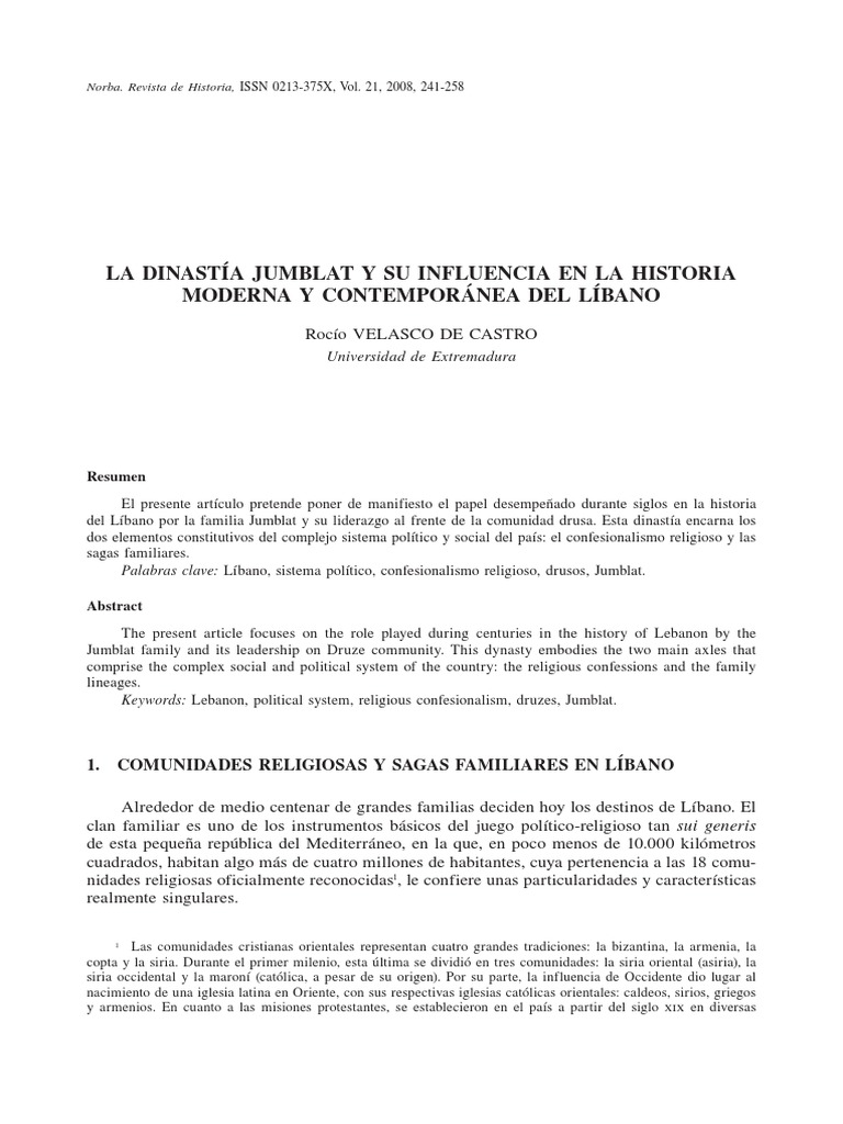 La Dinastía Jumblat Y Su Influencia en La Historia Moderna Y ...