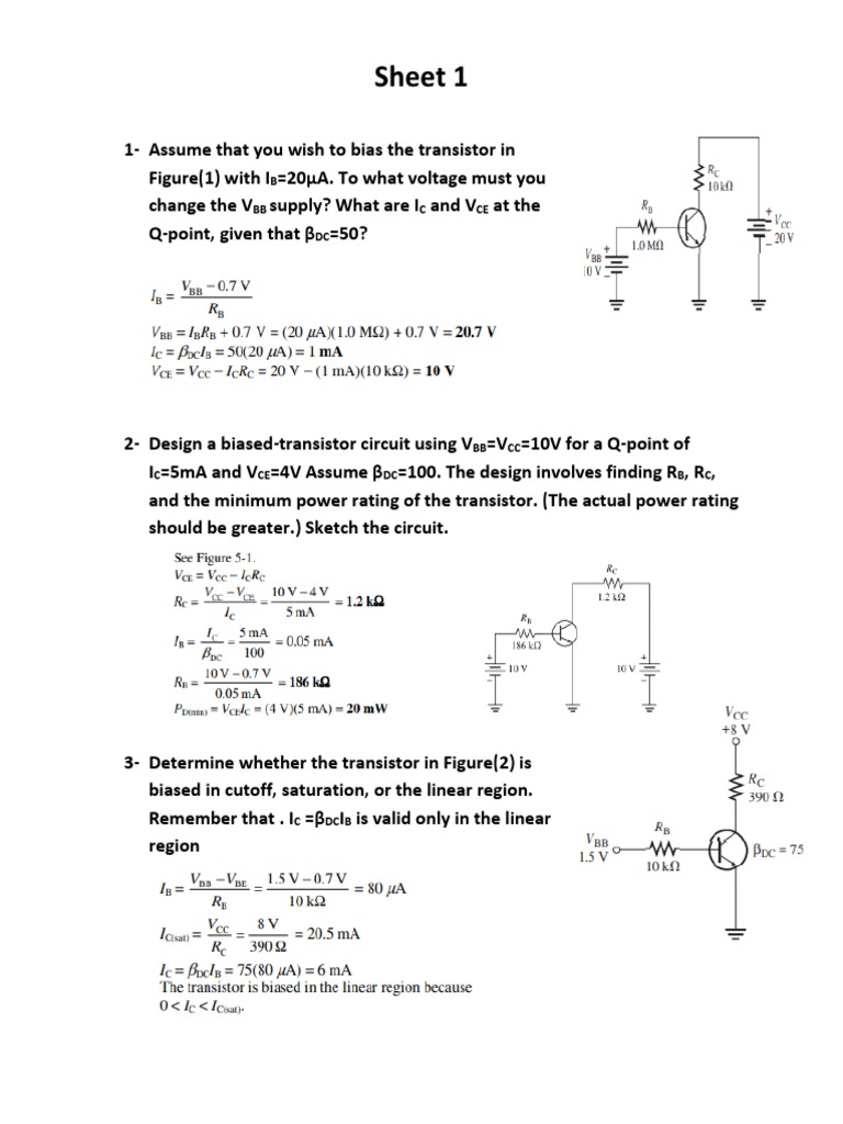 Answer Sheet Electronics | PDF