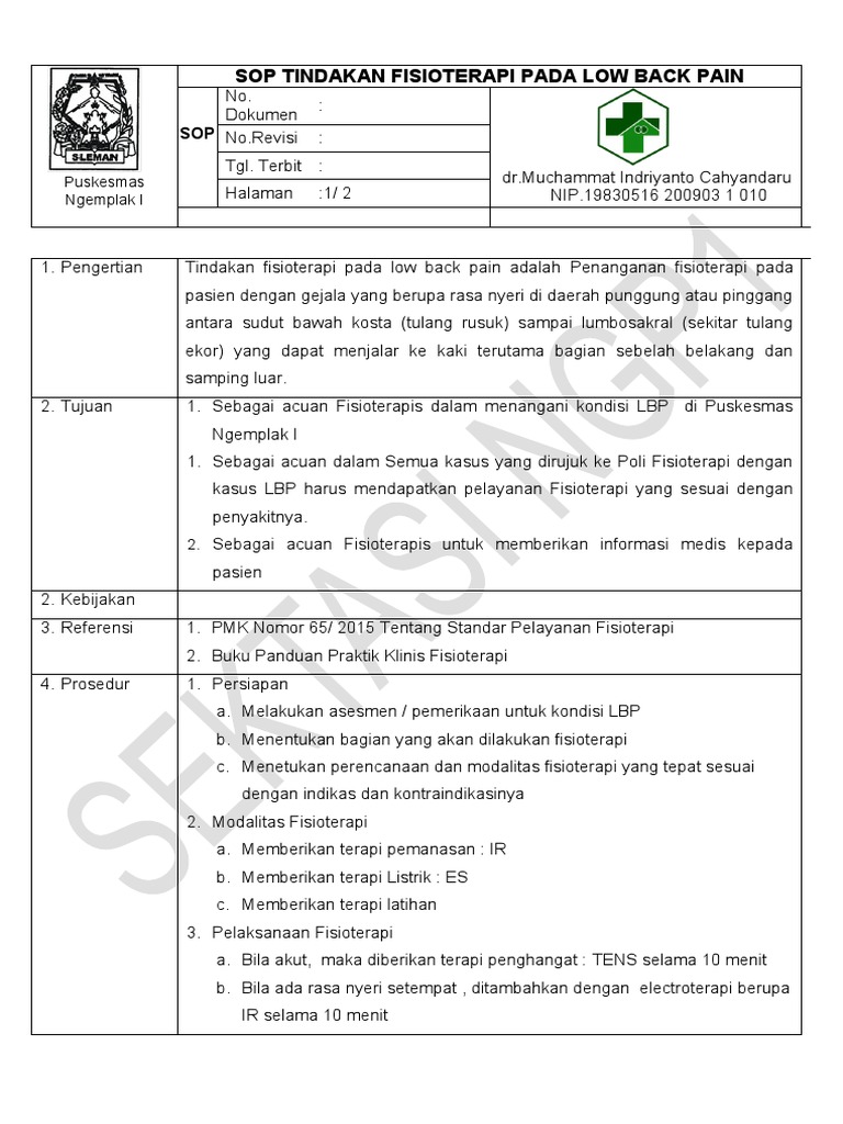 Sop LBP | PDF | Pengembangan Diri | Kesehatan Holistik