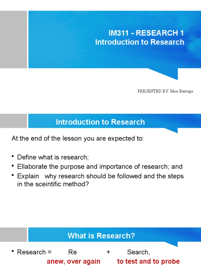 Research Chapter 1 | PDF | Scientific Method | Statistics