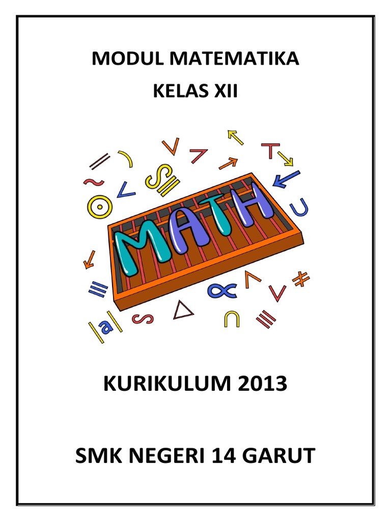 Modul Matematika Kelas Xii | PDF