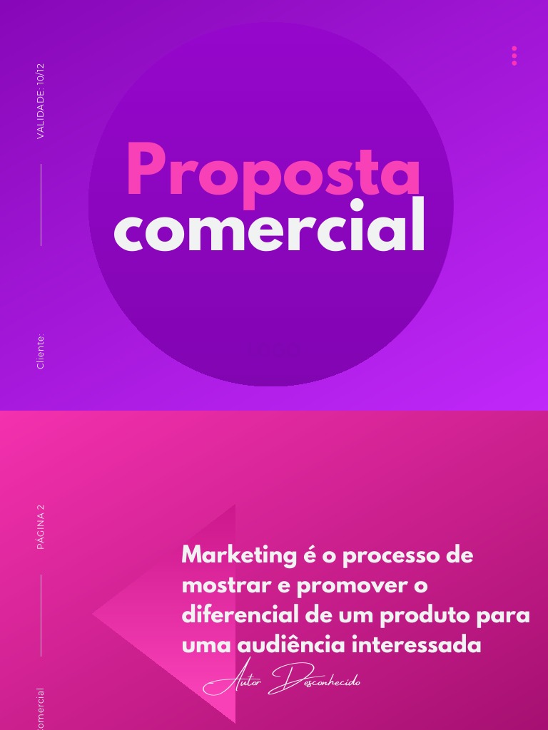 Proposta Comercial | PDF | Marketing | Redes sociais