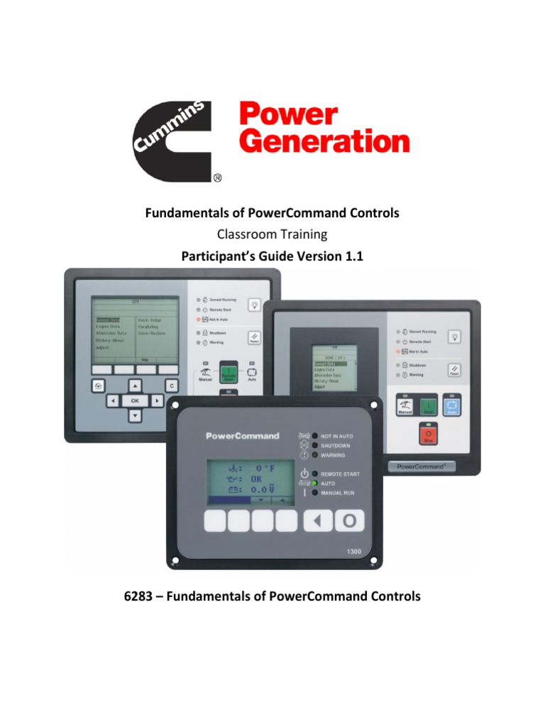 6283 - Fundamentals of PowerCommand Controls - PG - EN - V1.1 | PDF ...