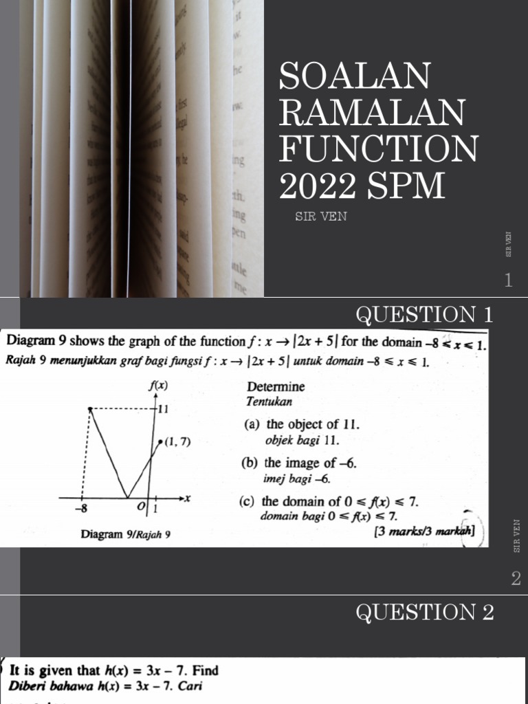 Soalan Ramalan Function 2022 SPM | PDF
