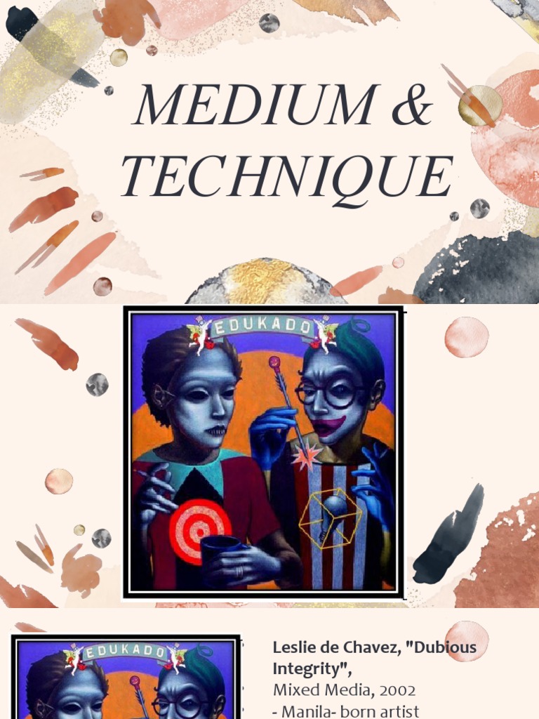Medium & Technique | PDF | Dyeing | Paintings