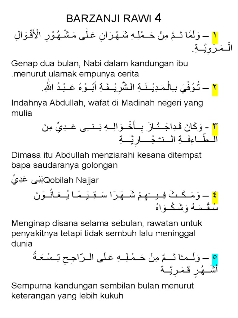 Barzanji Rawi 4 PDF | PDF