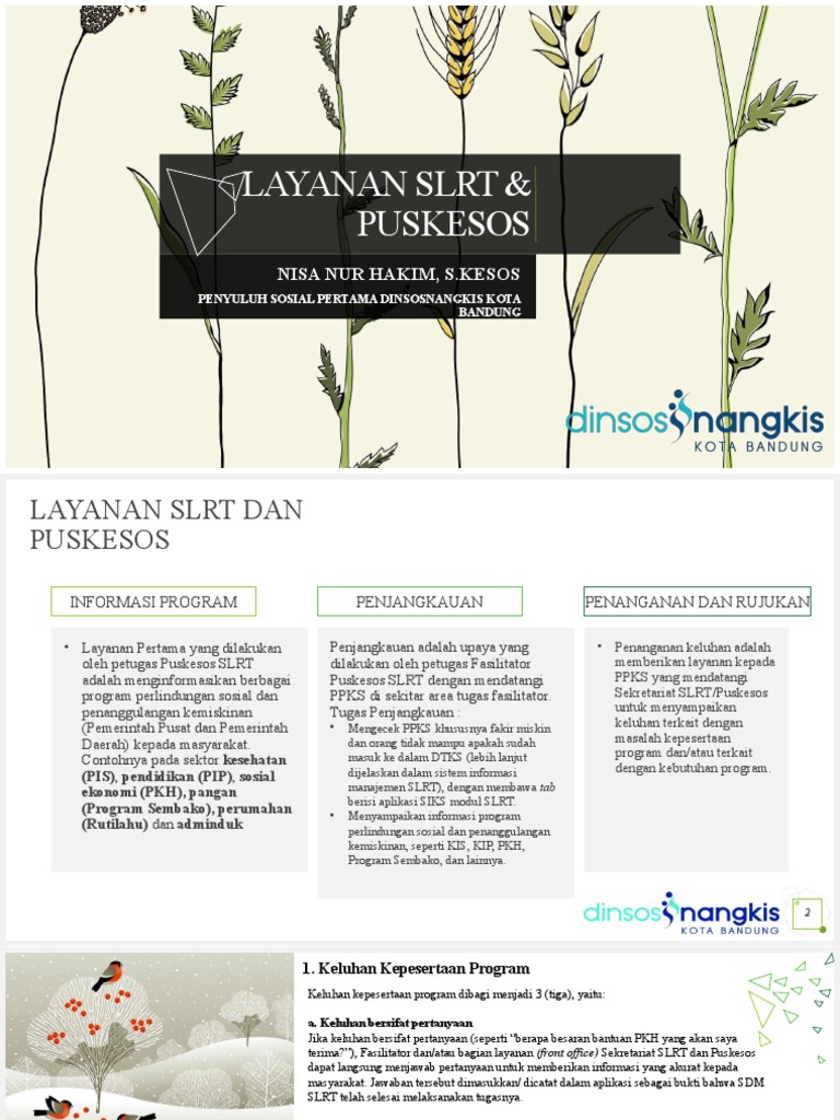 Layanan SLRT & Puskesos | PDF Layanan SLRT & Puskesos | PDF