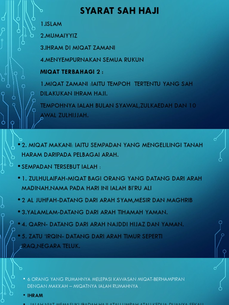 Syarat Sah Haji | PDF