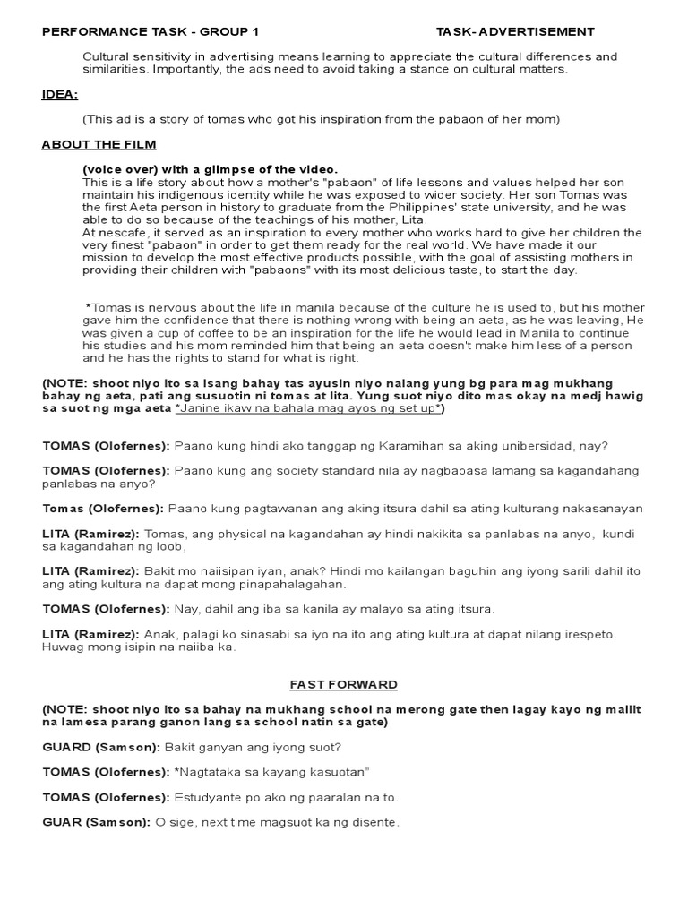 GR.1 PURC SCRIPT (Final) | PDF