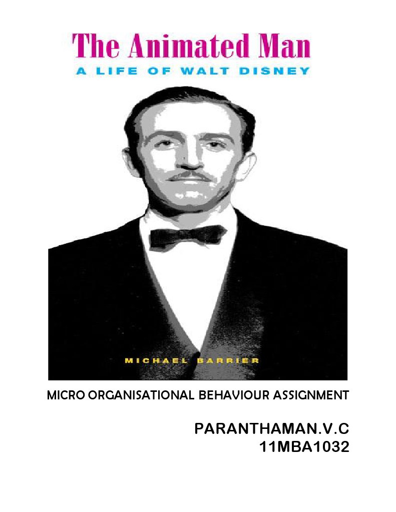 The Animated Man Michael Barrier | PDF | Walt Disney | Disneyland