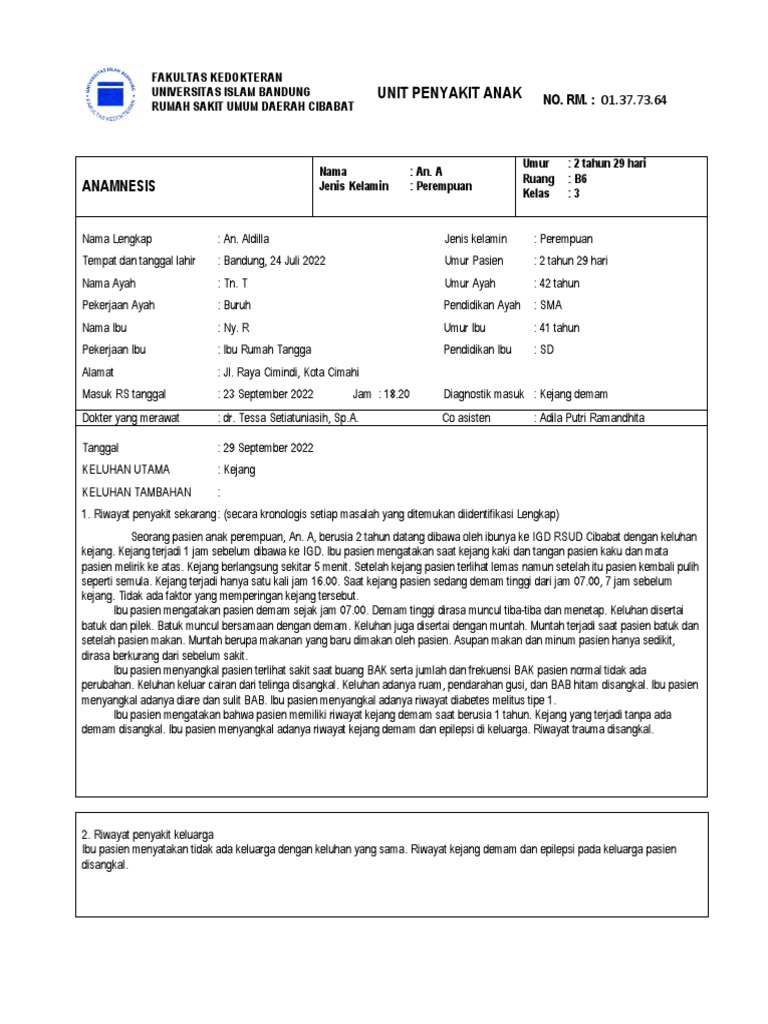 Status Bayangan - DR Dewi - Adila Putri R. | PDF