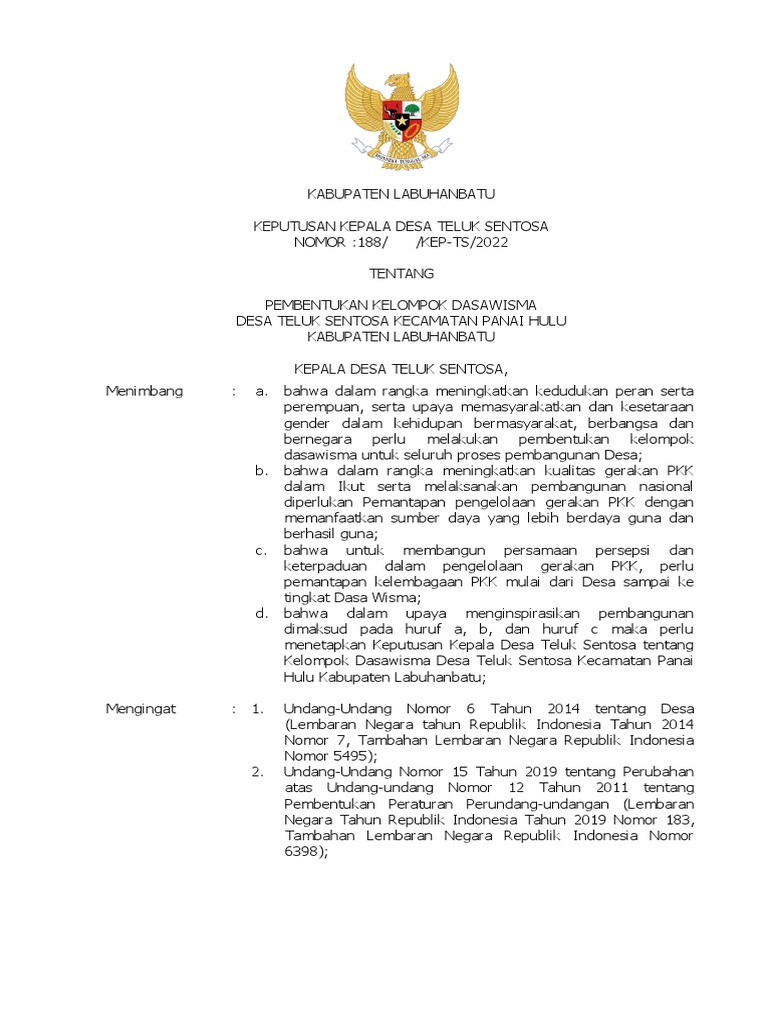 SK Dasawisma 2022 | PDF