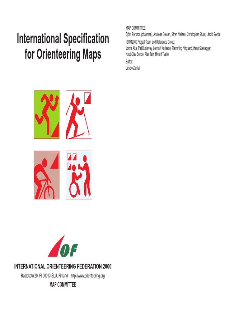 International Specification For Orienteering Maps | PDF | Color ...