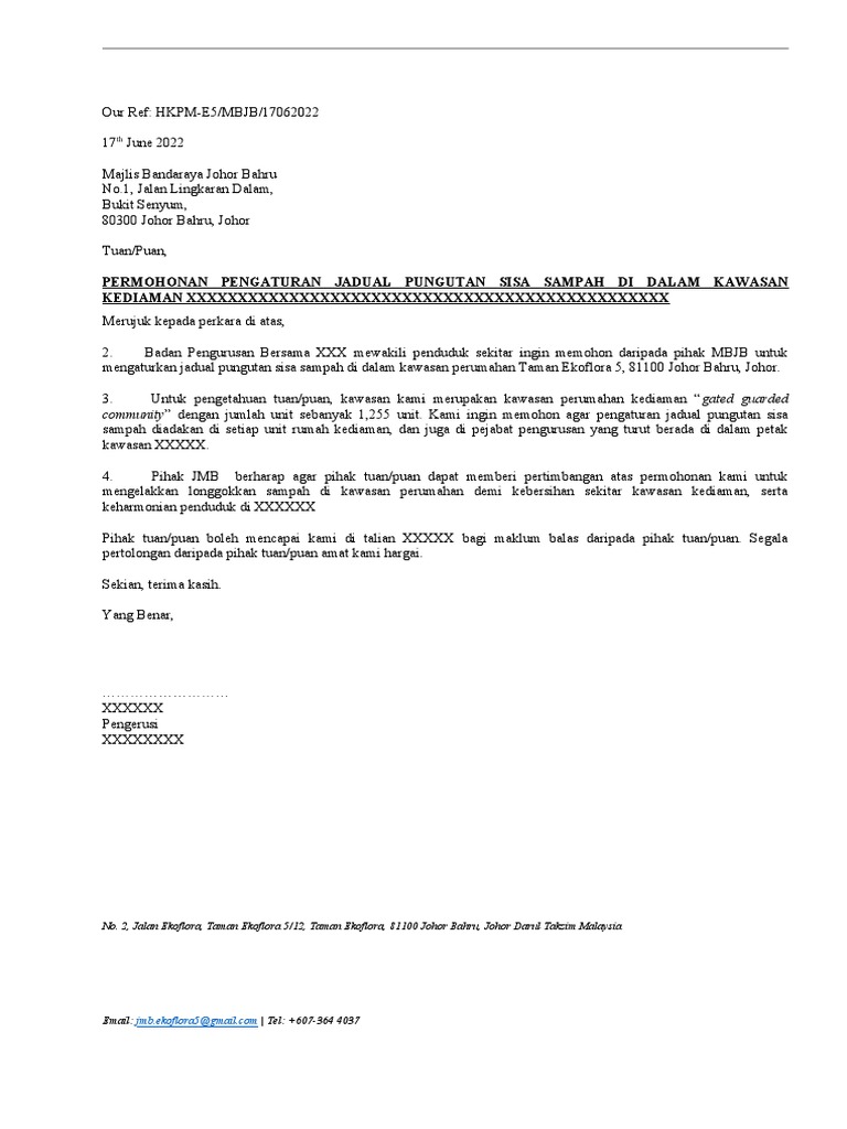 E5 - Request of Waste Collection 2 | PDF