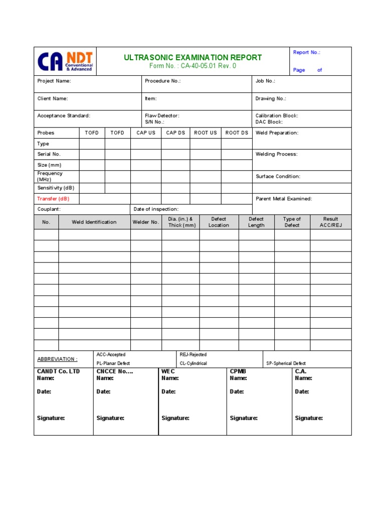 Tofd & Pe Report | Download Free PDF | Welding | Construction