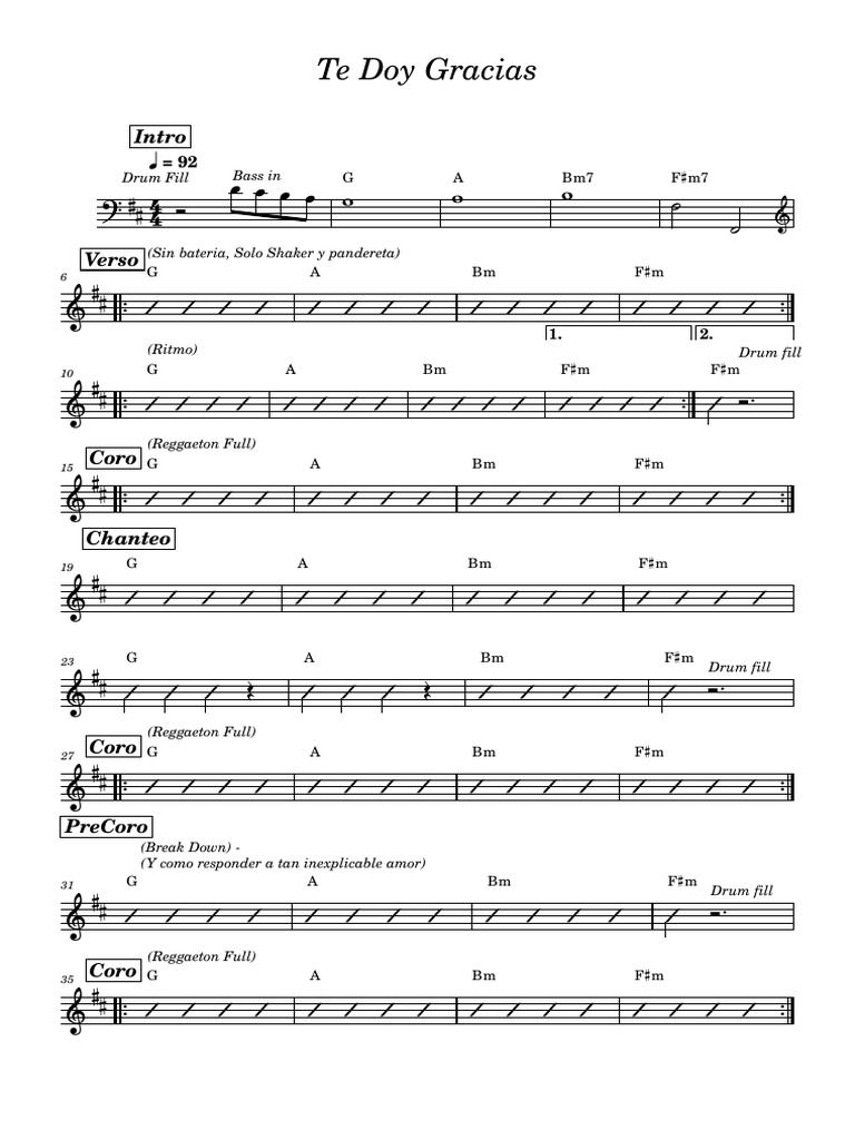 Te Doy Gracias | PDF