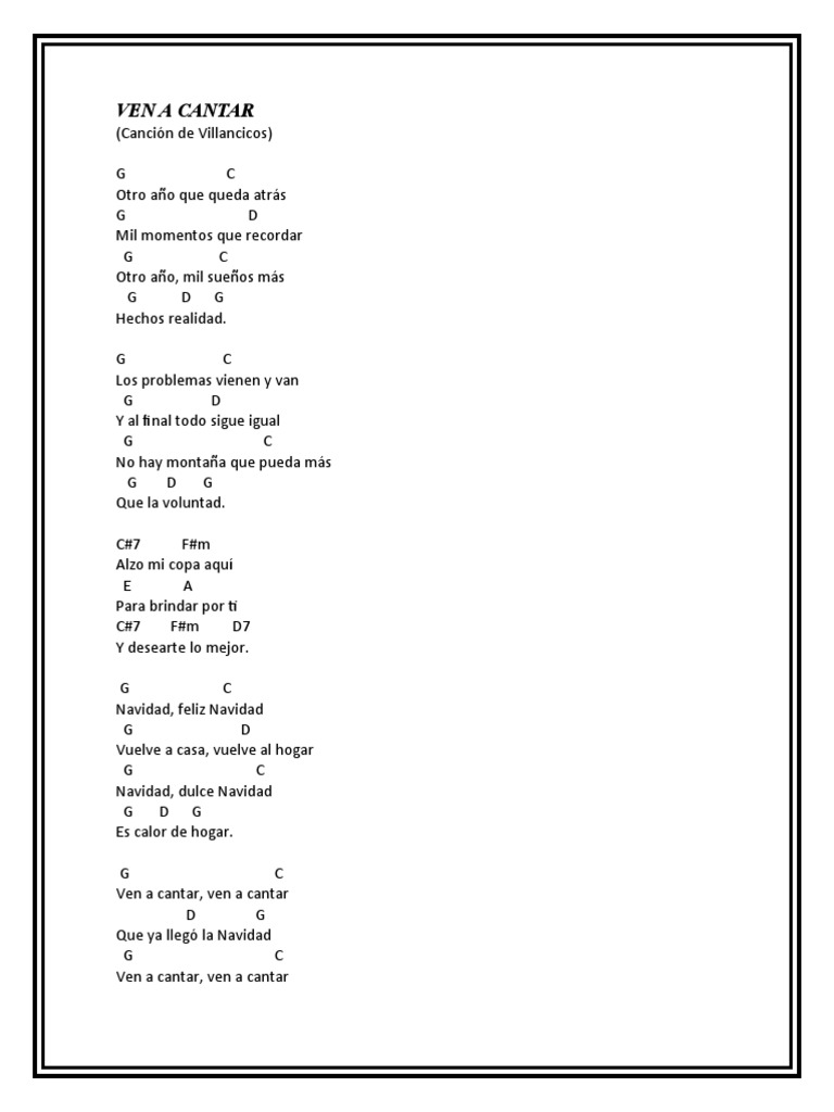 Ven A Cantar | PDF