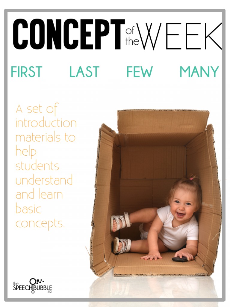 3 - Concept of The Week - Set 3 - Few, Many, First, Last | Download ...