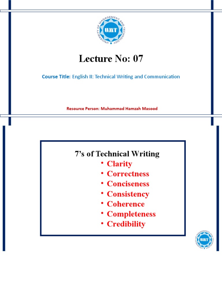 7 Principles of Technical Writing | PDF | Ambiguity | Logic