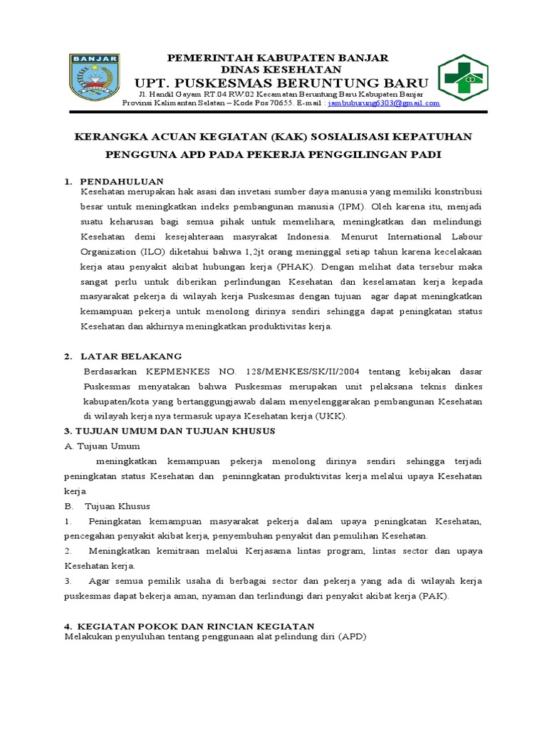 Kak Sosialisasi Apd | PDF