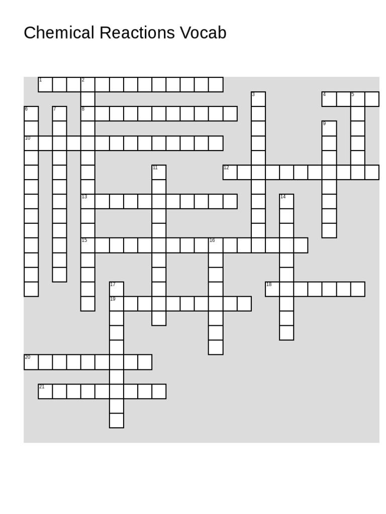Chemical Reactions Vocab 1672906066 | PDF | Chemical Reactions ...