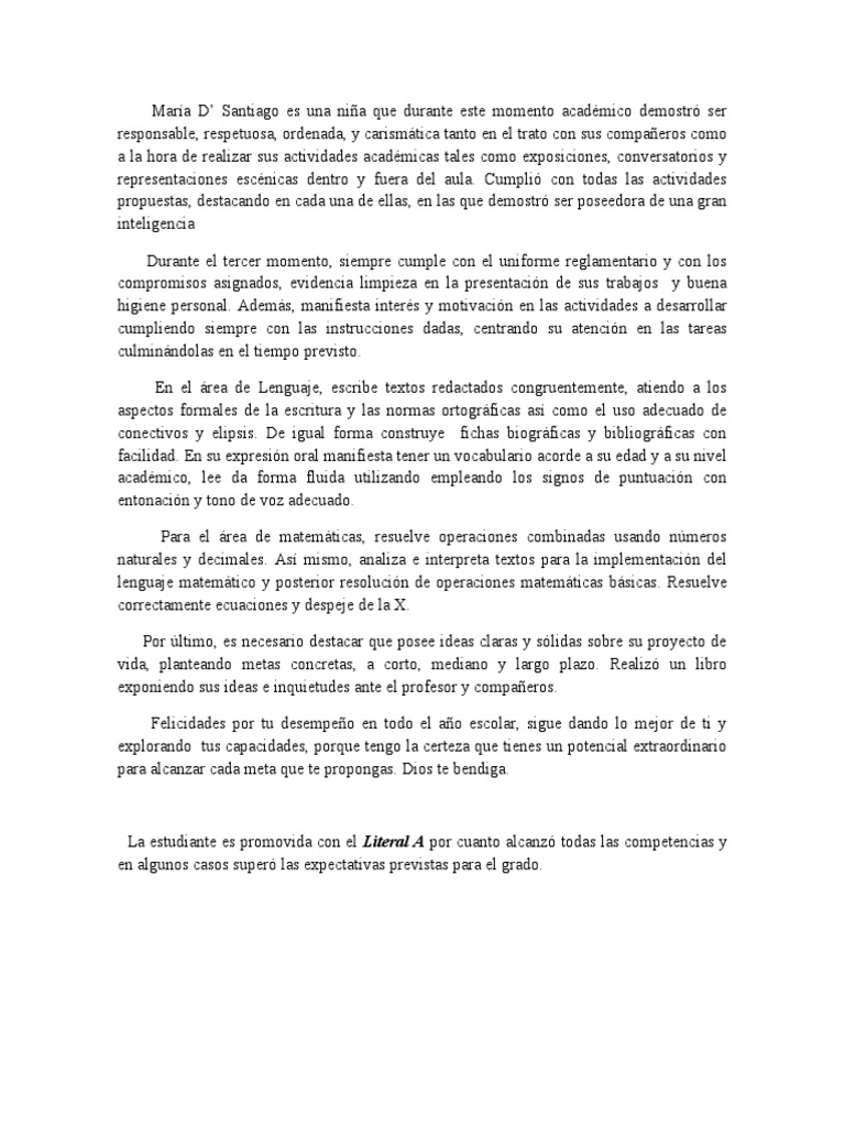 Boletines de Gabriel 6 Grado | PDF | Matemáticas | Puntuación