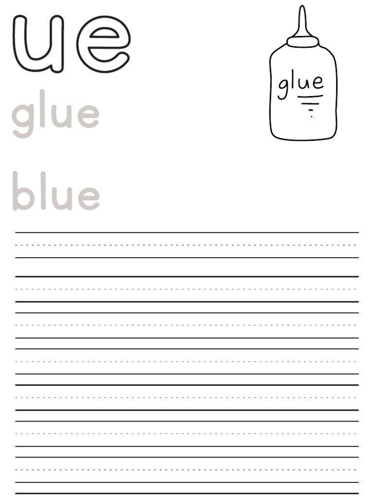 Jolly Phonics Coloring - Ue | PDF