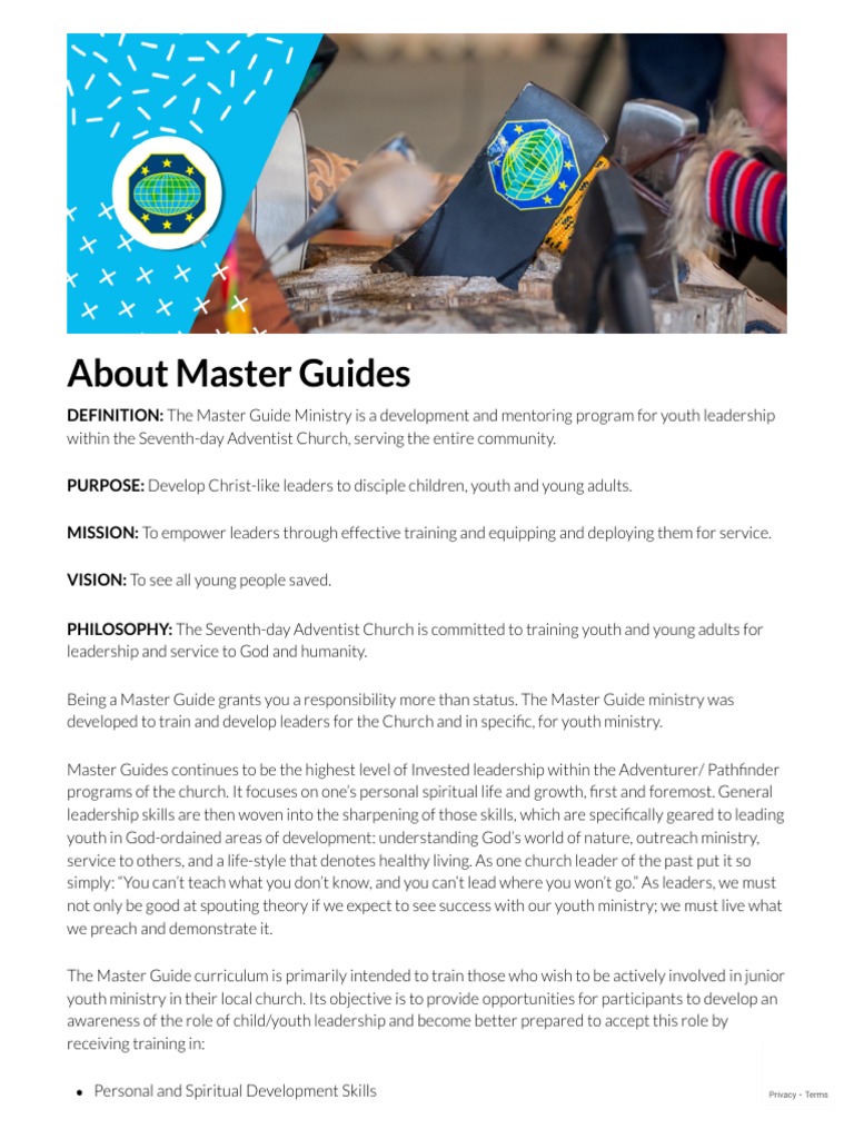 About Master Guides - Club Ministries - North American Division | PDF