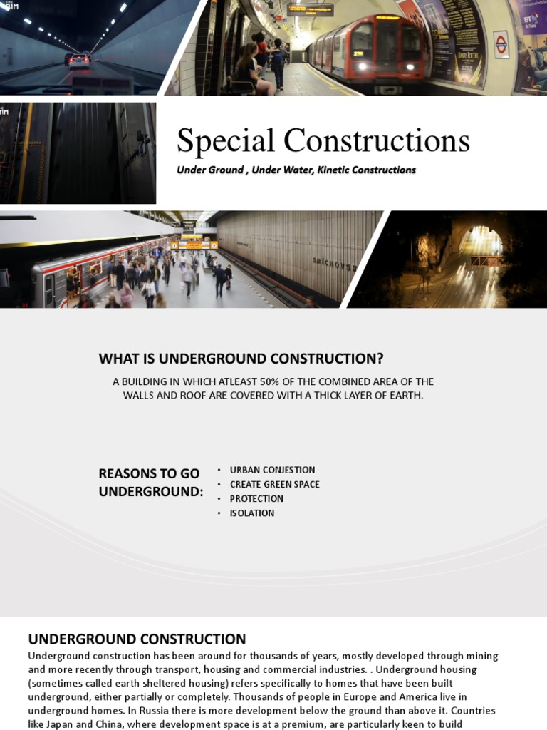 Underground Construction Methods & Applications | PDF | Deep Foundation ...