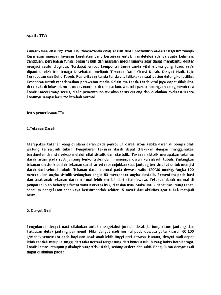 Apa Itu TTV? | PDF