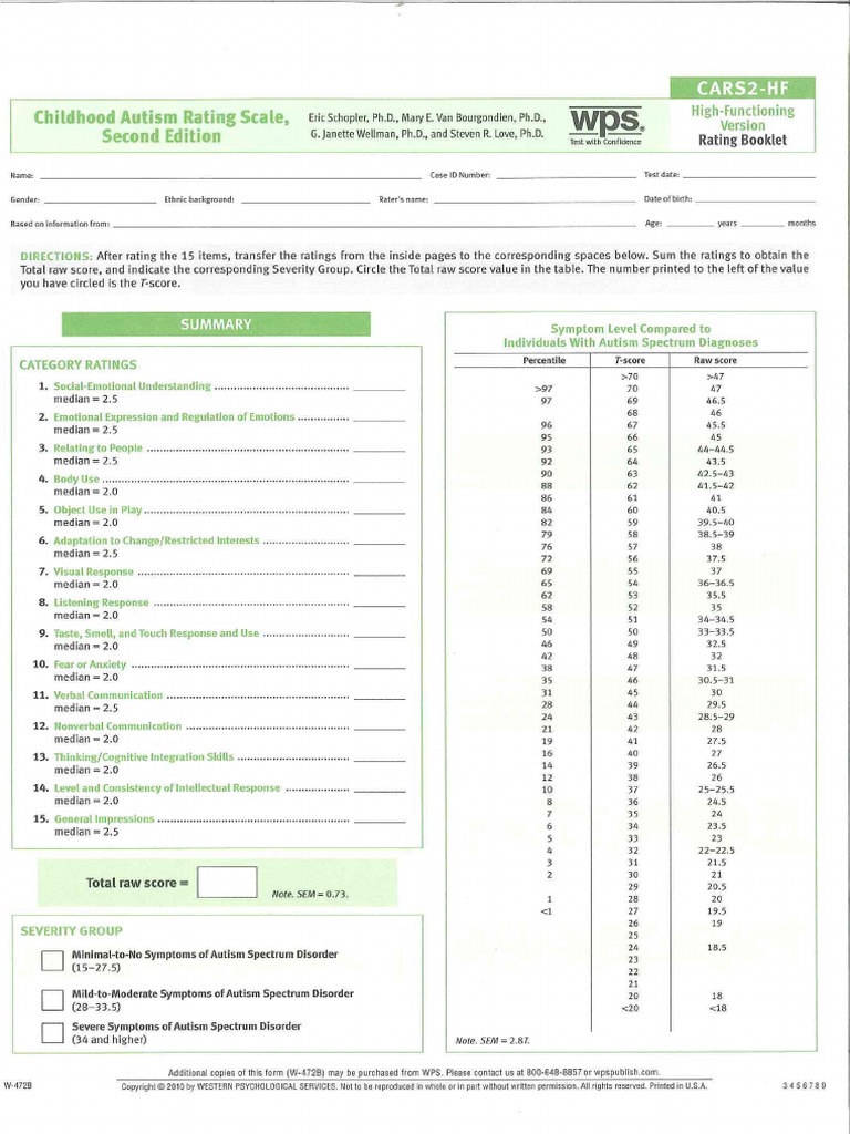 Scoring Sheet | PDF