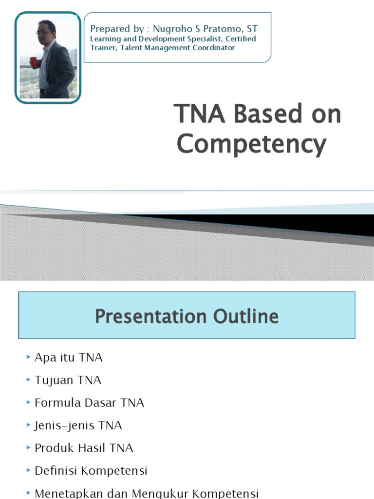 TNA Based On Competency (Menyusun TNA Yang Relevan) | PDF