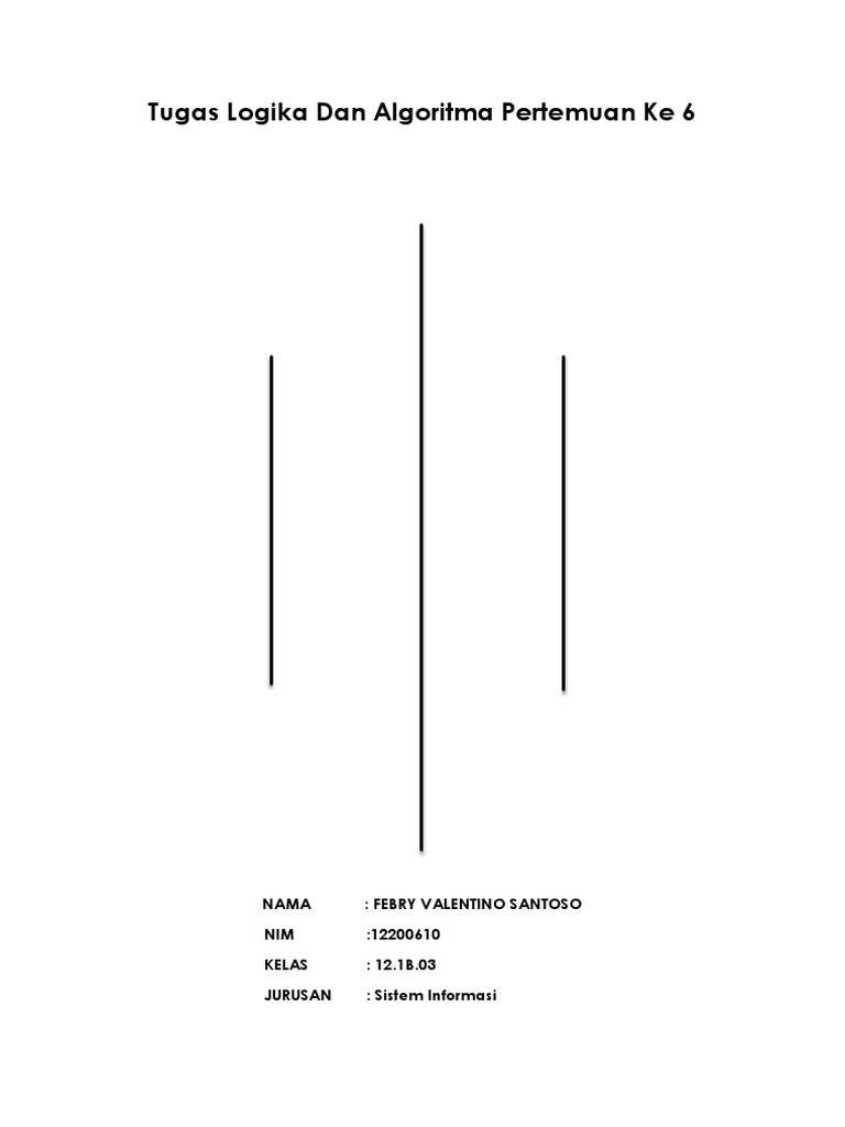 Tugas Logika Dan Algoritma Pertemuan Ke 6 | PDF