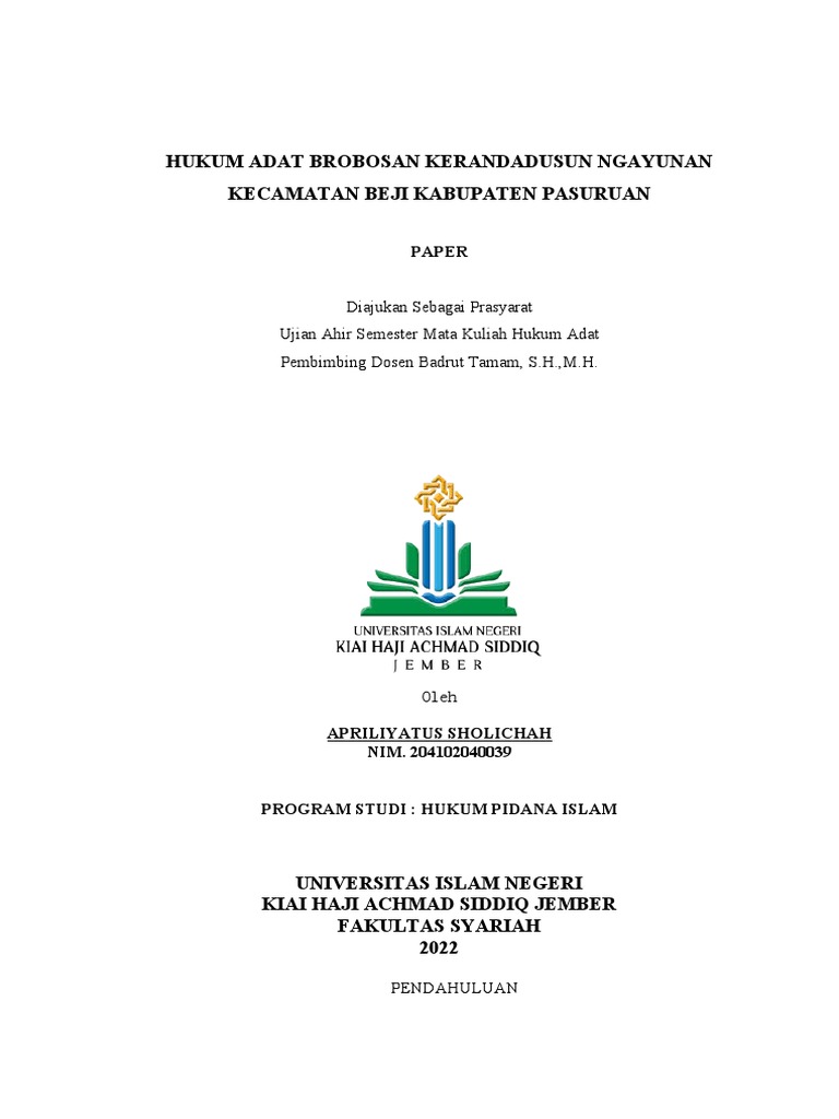 Adat Brobosan: Ritual Pemakaman Jawa | PDF