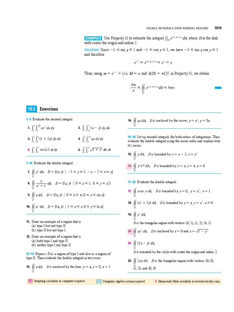 Double Integral - General Regions | PDF | Triangle | Integral