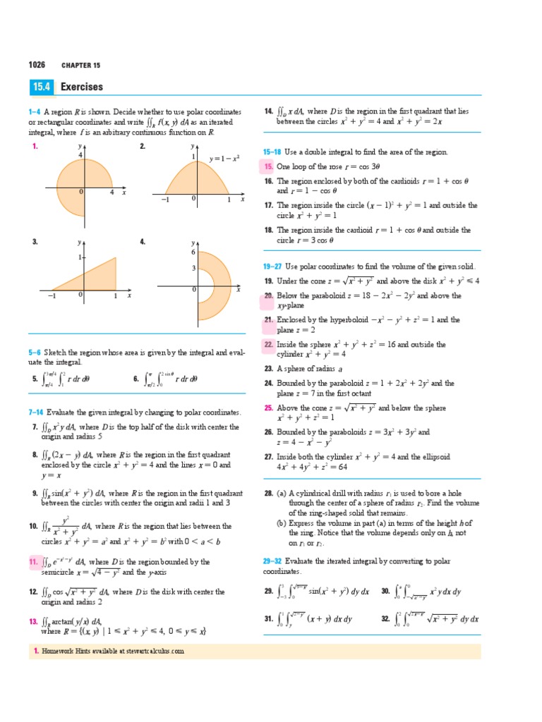 Finding the volume or area using double integrals | PDF | Sphere | Volume