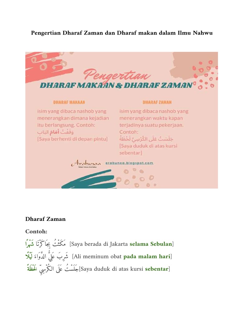 Dharaf Zaman Dan Dharaf Makaan | PDF