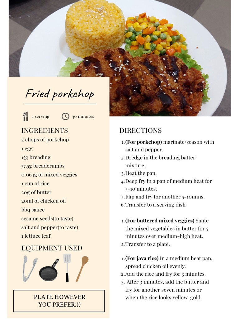 Main Course Recipe | PDF | Sauce | Regional & Ethnic Food