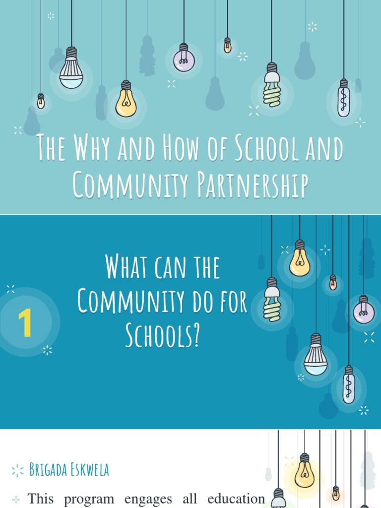 The Why and How of School and Community Partnership | PDF | Schools ...