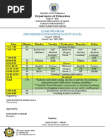 Sample-Class Program and Teachers Program | PDF | Educational ...