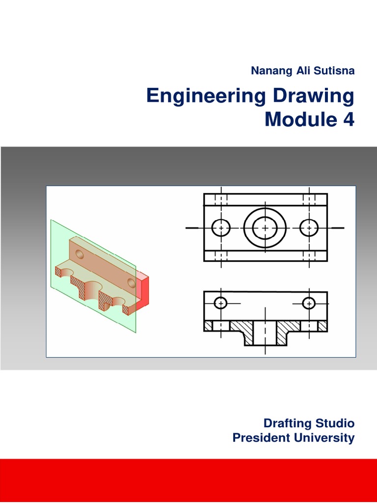 Modul 4 Eng-Drawing - Section Views | PDF | Drawing | Geometry