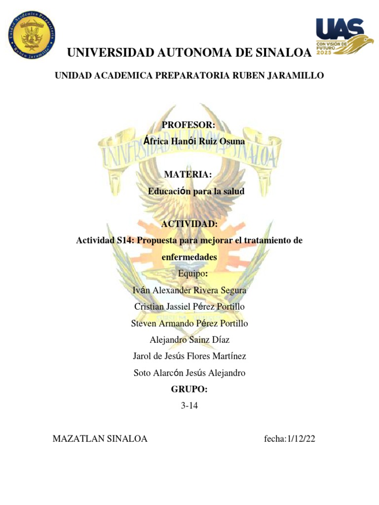 Universidad Autonoma de Sinaloa: Unidad Academica Preparatoria Ruben ...