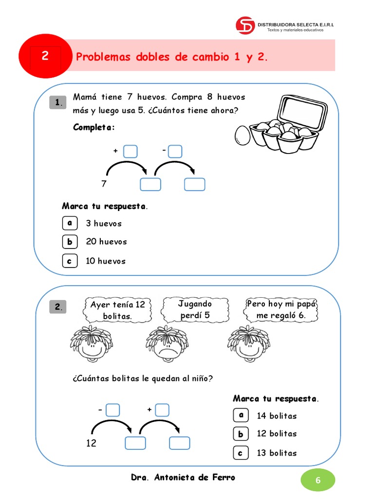 Problemas de suma y resta para 3° grado | PDF