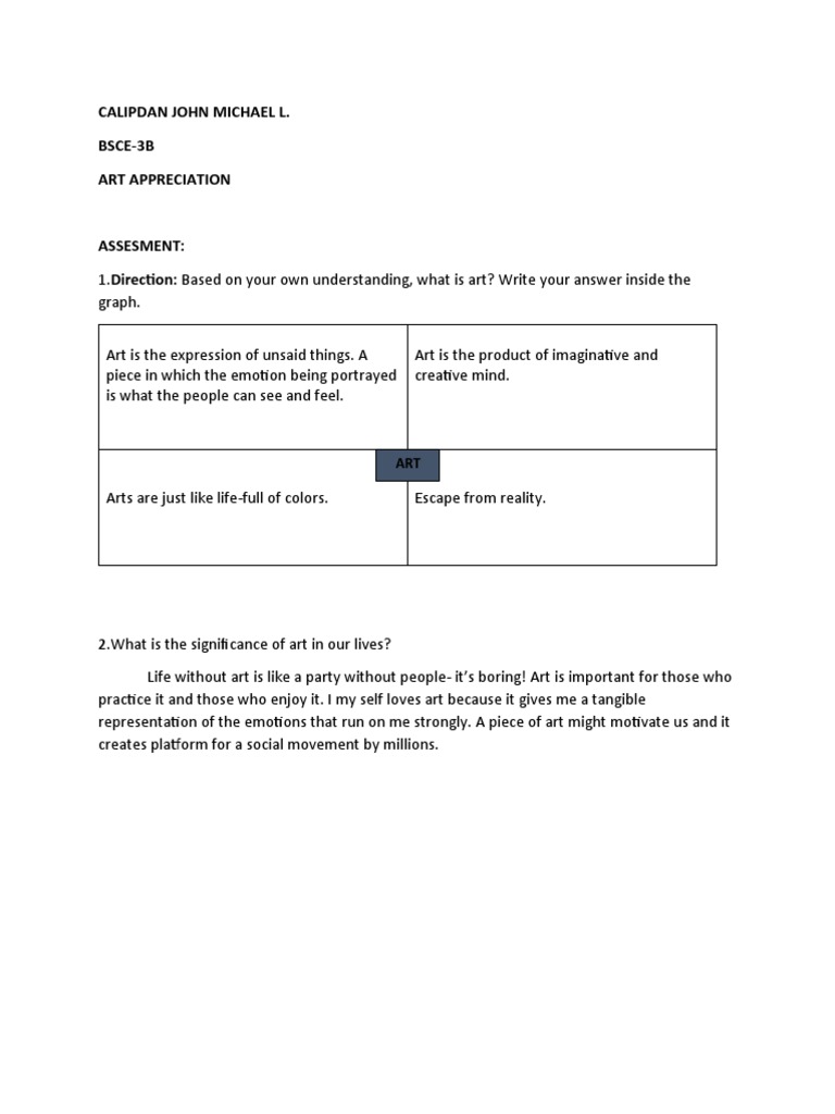 Art Appreciation Pdf