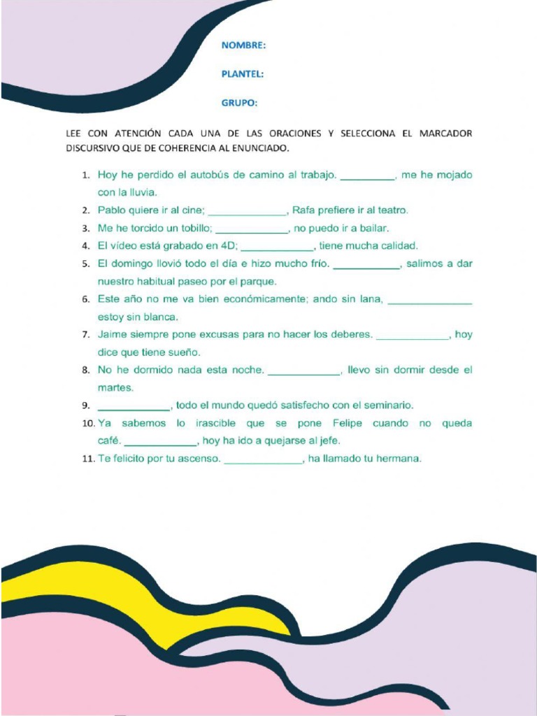 Marcadores Discursivos | PDF