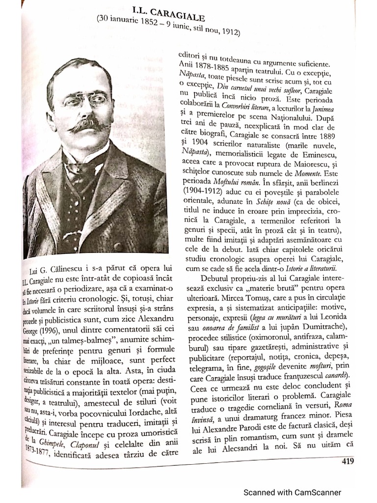 I. L. Caragiale | PDF